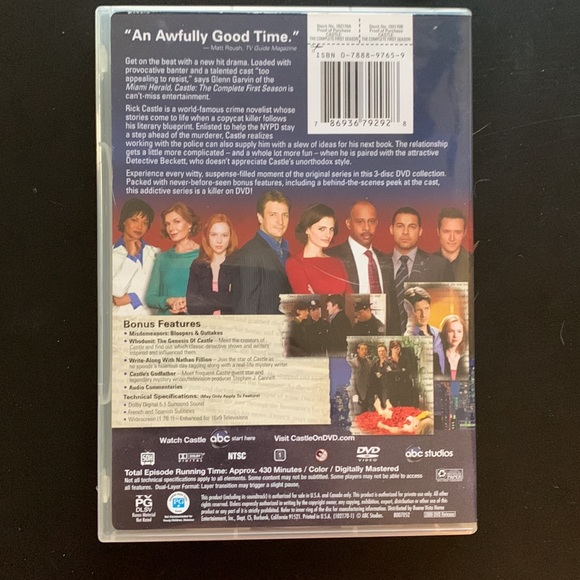 Media | Castle Season 1 Dvds | Poshmark